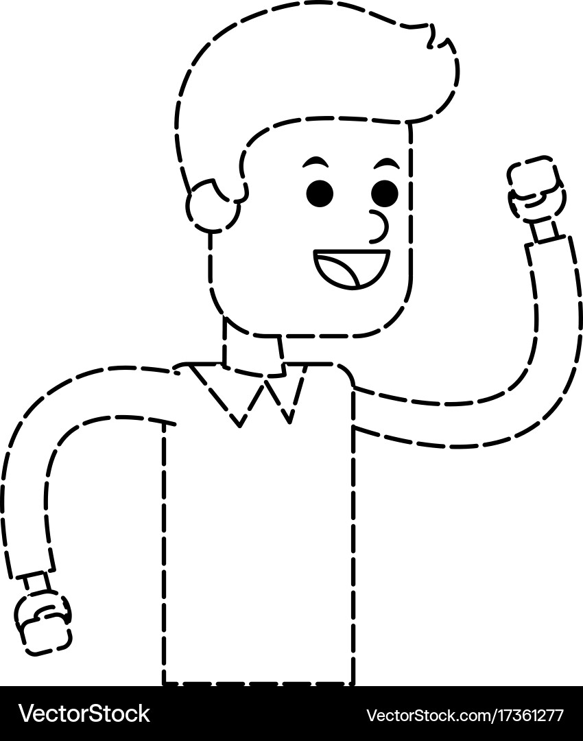 Happy man icon image Royalty Free Vector Image