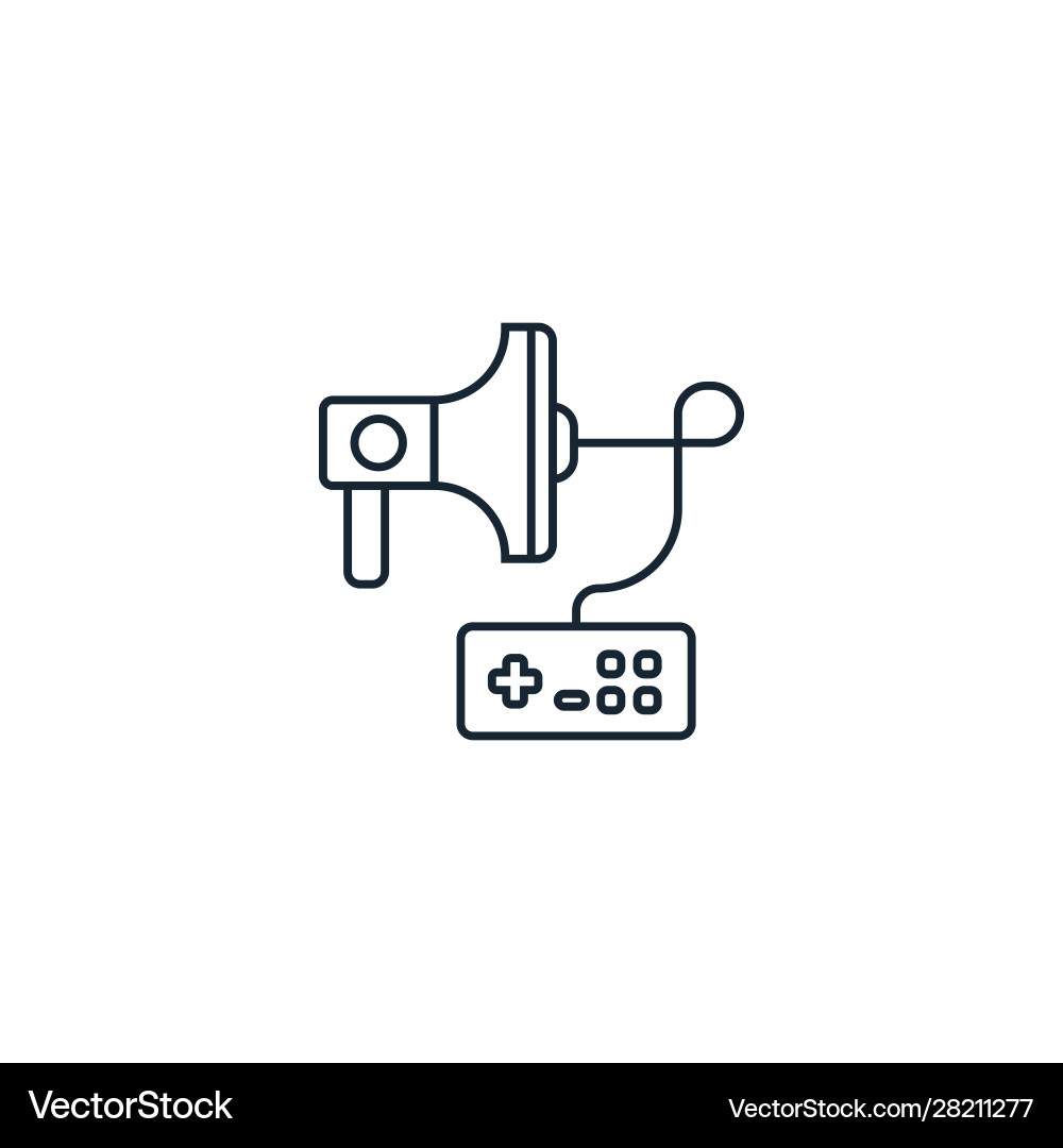 In-game advertising creative icon from social Vector Image