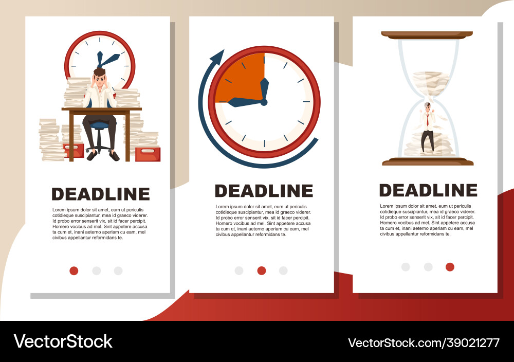 Man overwork in office cartoon character design Vector Image