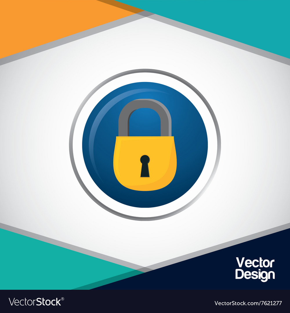 Security system design Royalty Free Vector Image