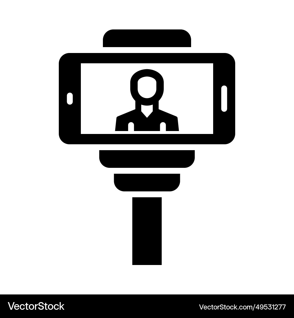 Vlogger glyph icon for personal and commercial use