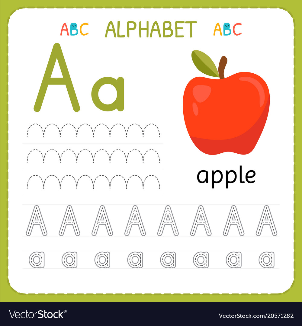 Kindergarten Worksheets Alphabet Tracing