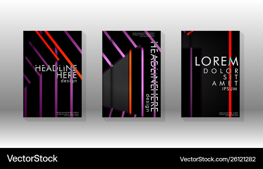 Cover book with a geometric design background Vector Image