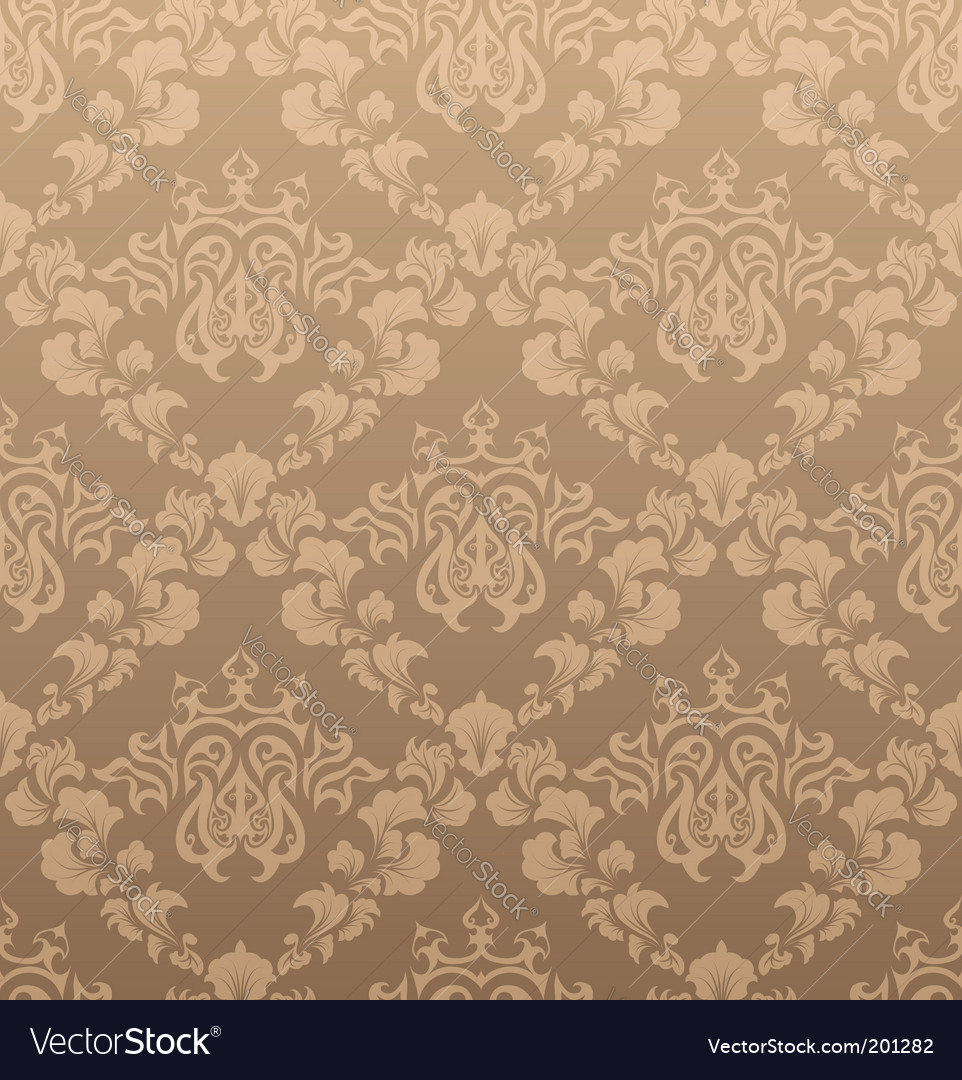 Damask pattern Royalty Free Vector Image - VectorStock