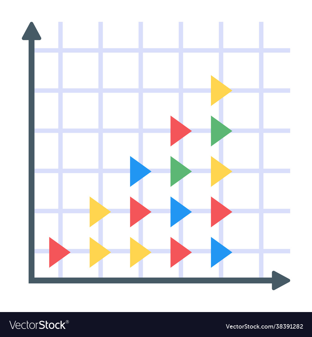 Graph plot Royalty Free Vector Image - VectorStock