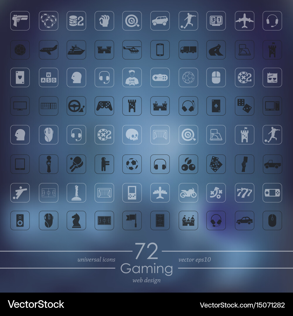 Set of game icons Royalty Free Vector Image - VectorStock