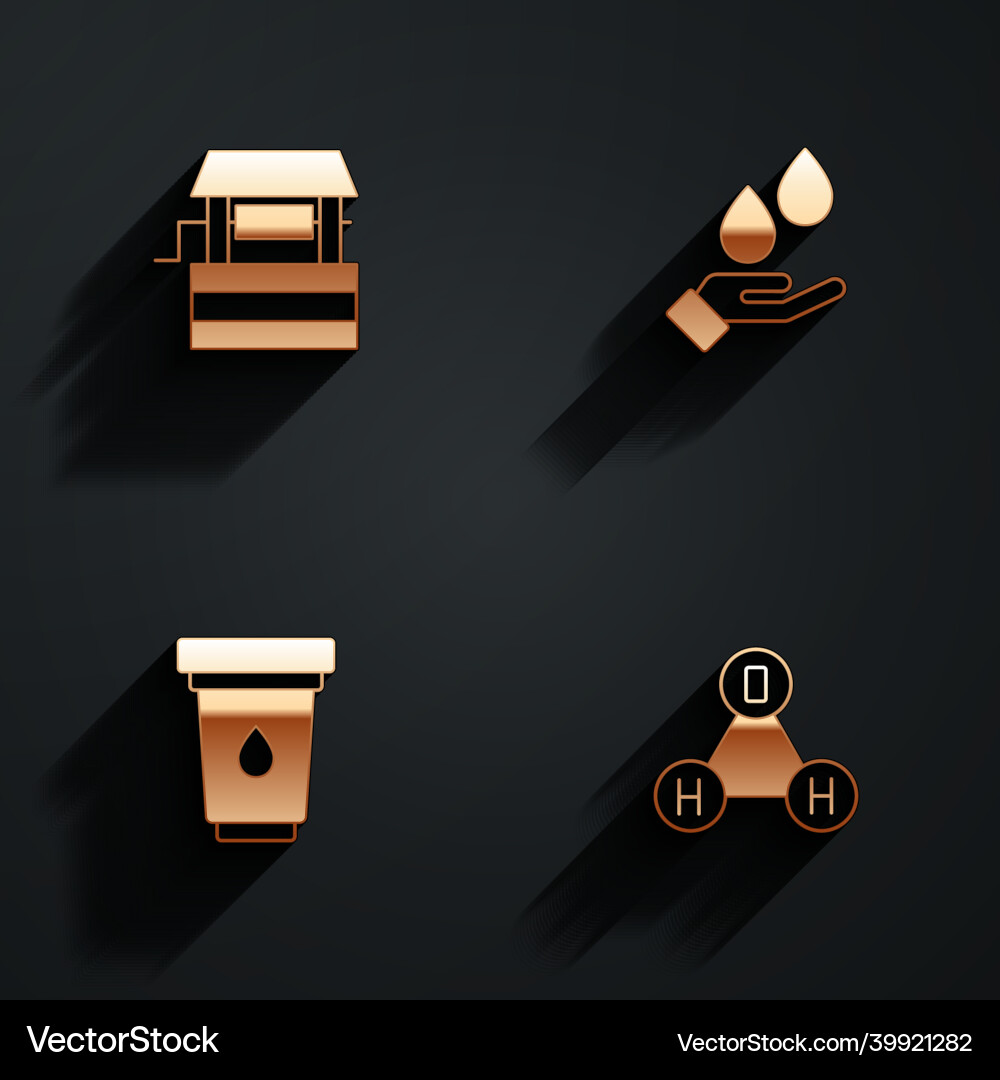 Set well washing hands with soap water filter Vector Image