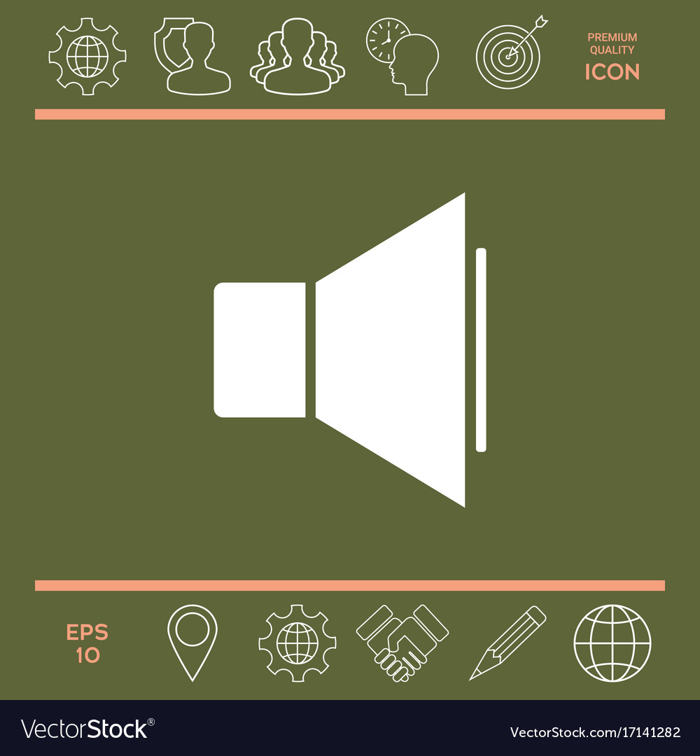 Volume icon Royalty Free Vector Image - VectorStock