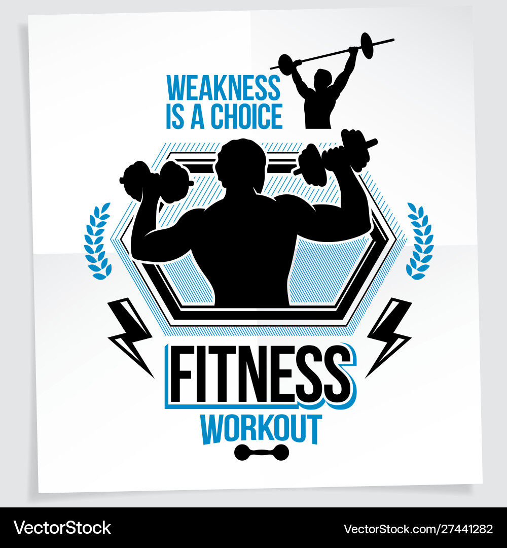 Weight-lifting championship promotion flyer Vector Image