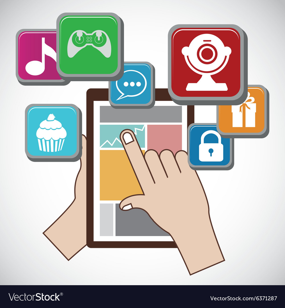 Apps store Royalty Free Vector Image - VectorStock