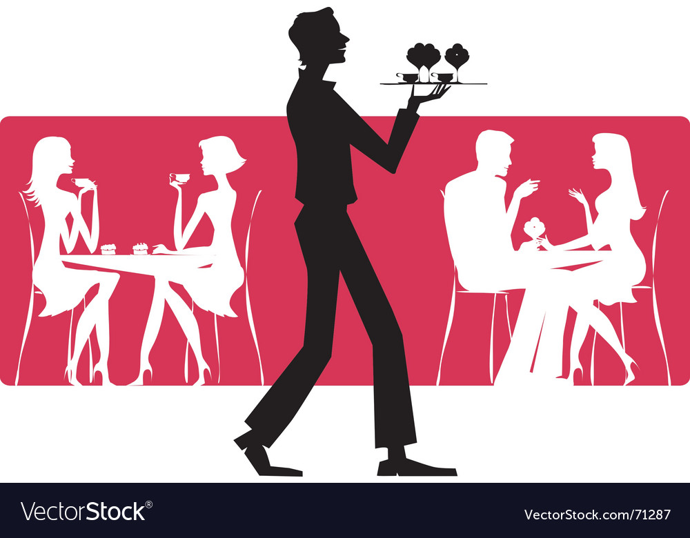 Cafe scene Royalty Free Vector Image - VectorStock
