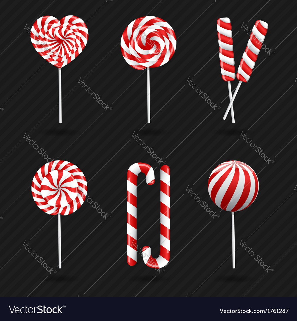 Candy set Royalty Free Vector Image - VectorStock