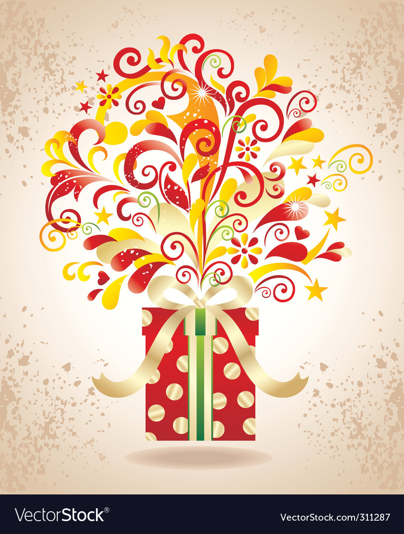 Gift background Royalty Free Vector Image - VectorStock