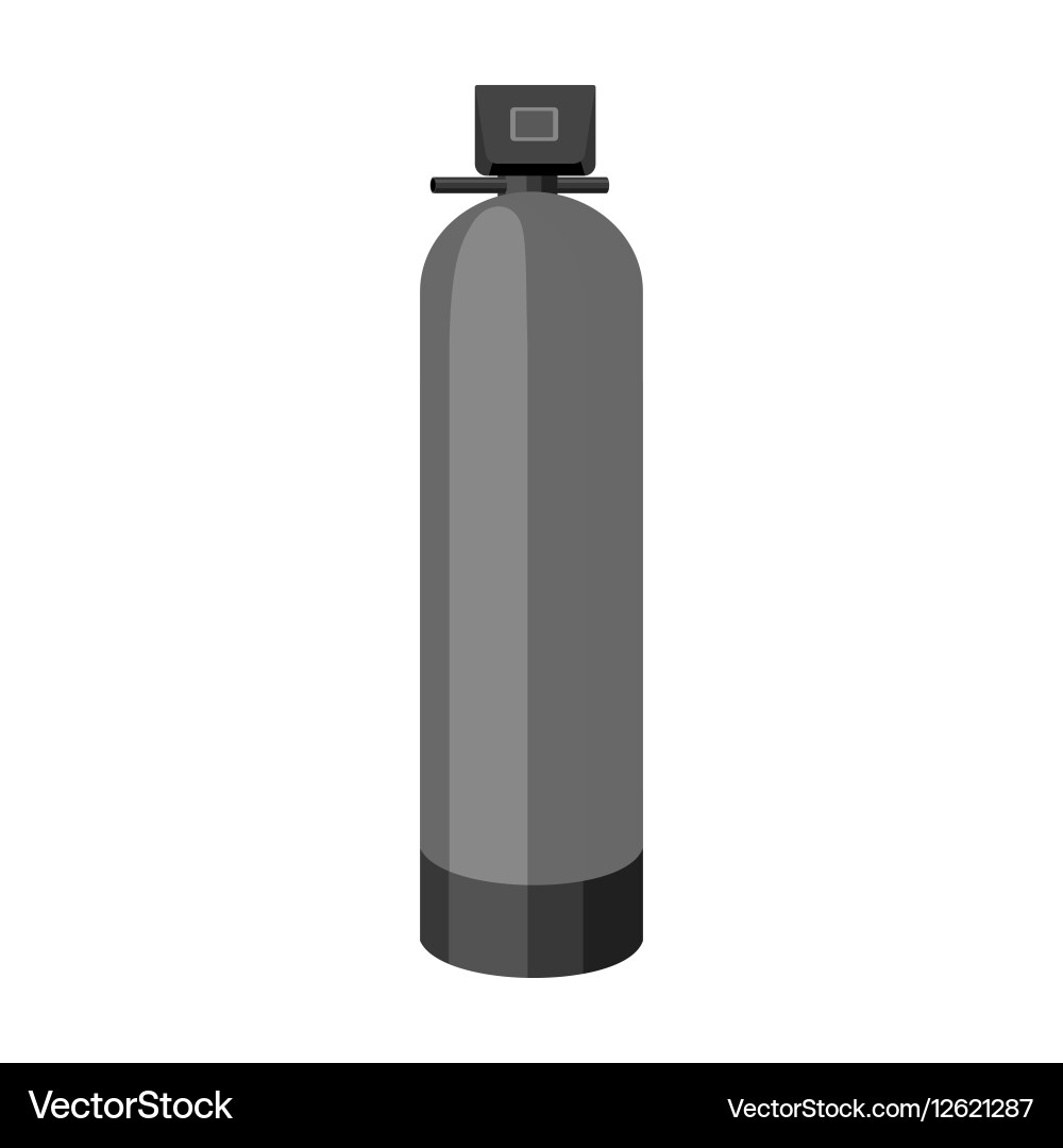 Water filter machine icon in monochrome style Vector Image