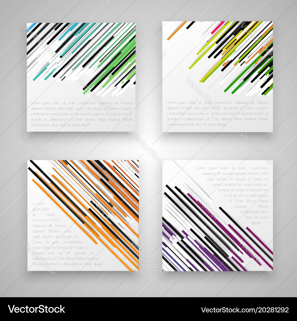 Colorful business labels Royalty Free Vector Image