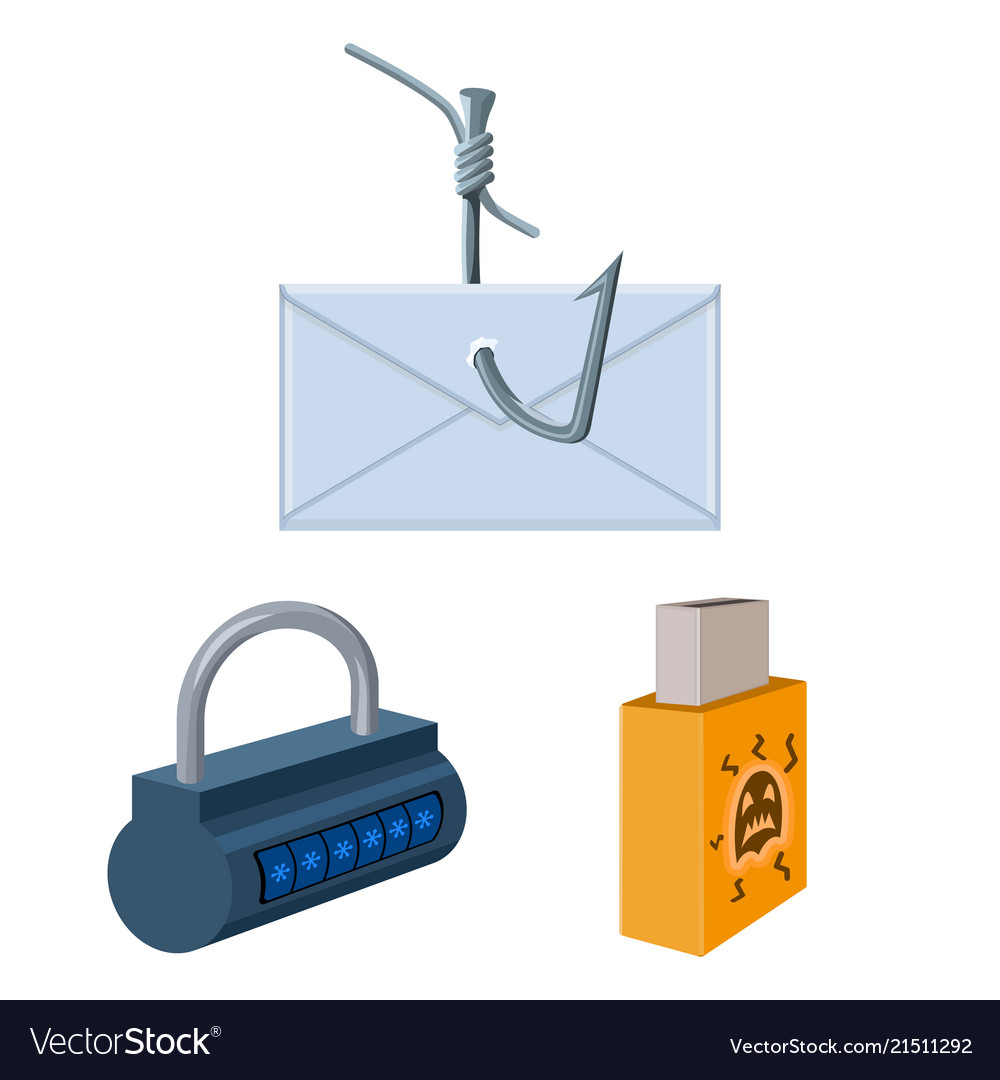 Hacker and hacking cartoon icons in set collection