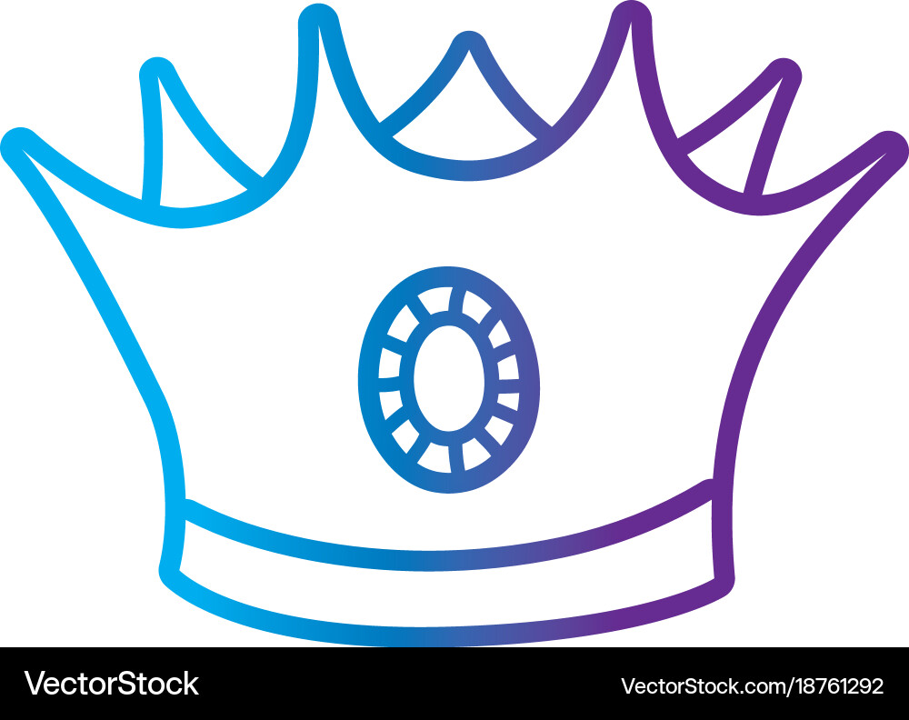 Isolated crown design Royalty Free Vector Image