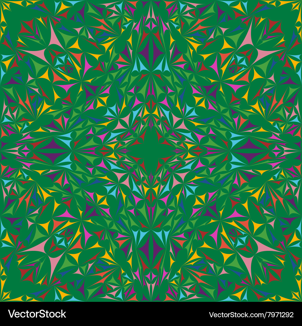Kaleidoscope inspired floral background Royalty Free Vector