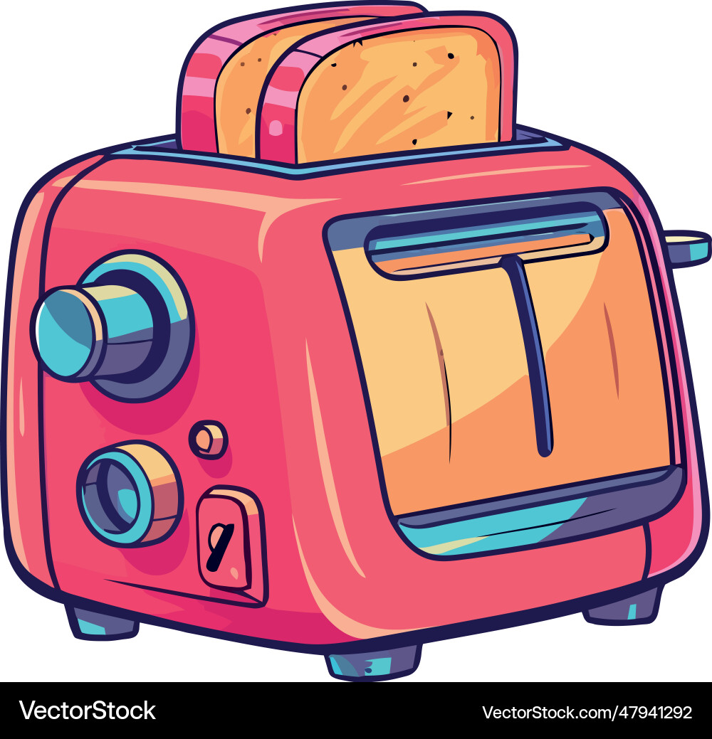 Kitchenware toaster design Royalty Free Vector Image