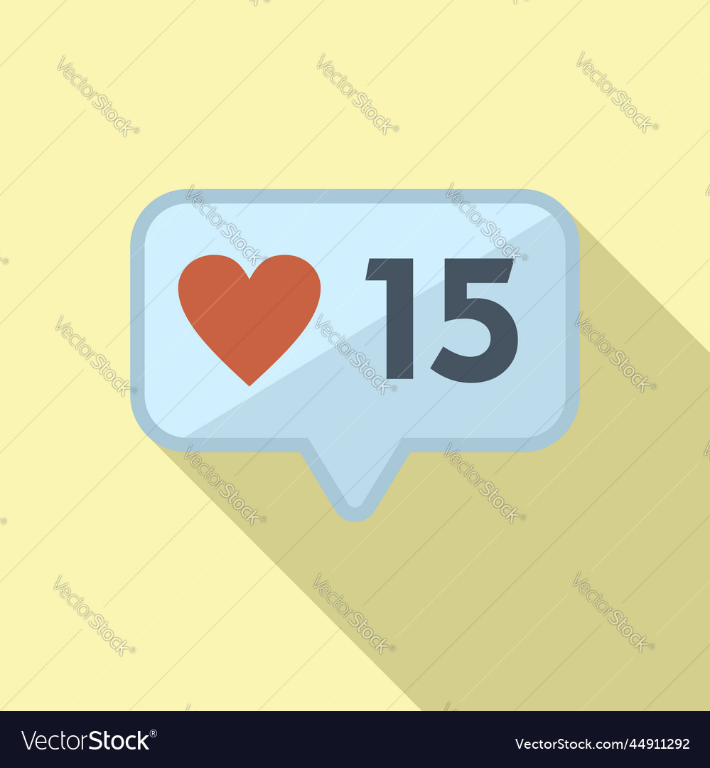 Like chat icon flat web interface Royalty Free Vector Image