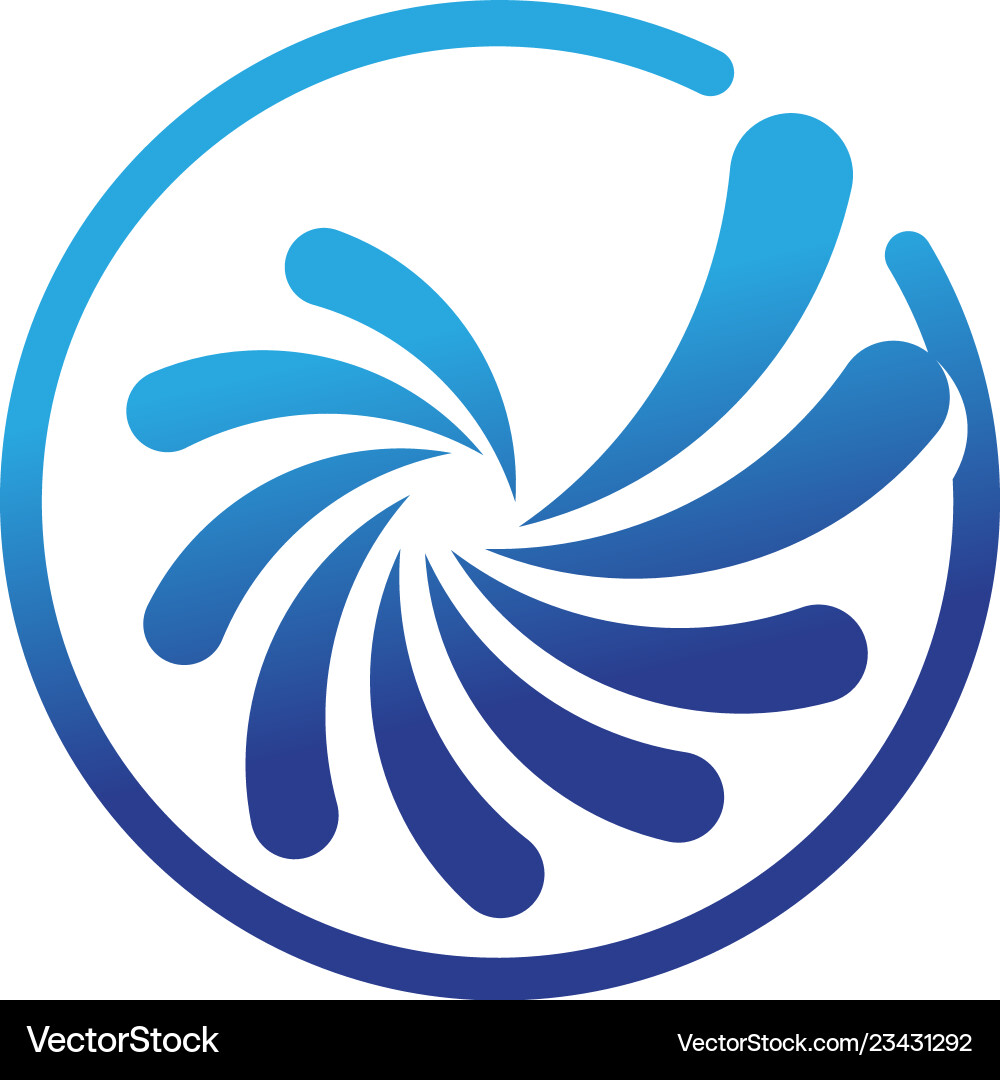 Vortex circle logo and symbols template icons Vector Image