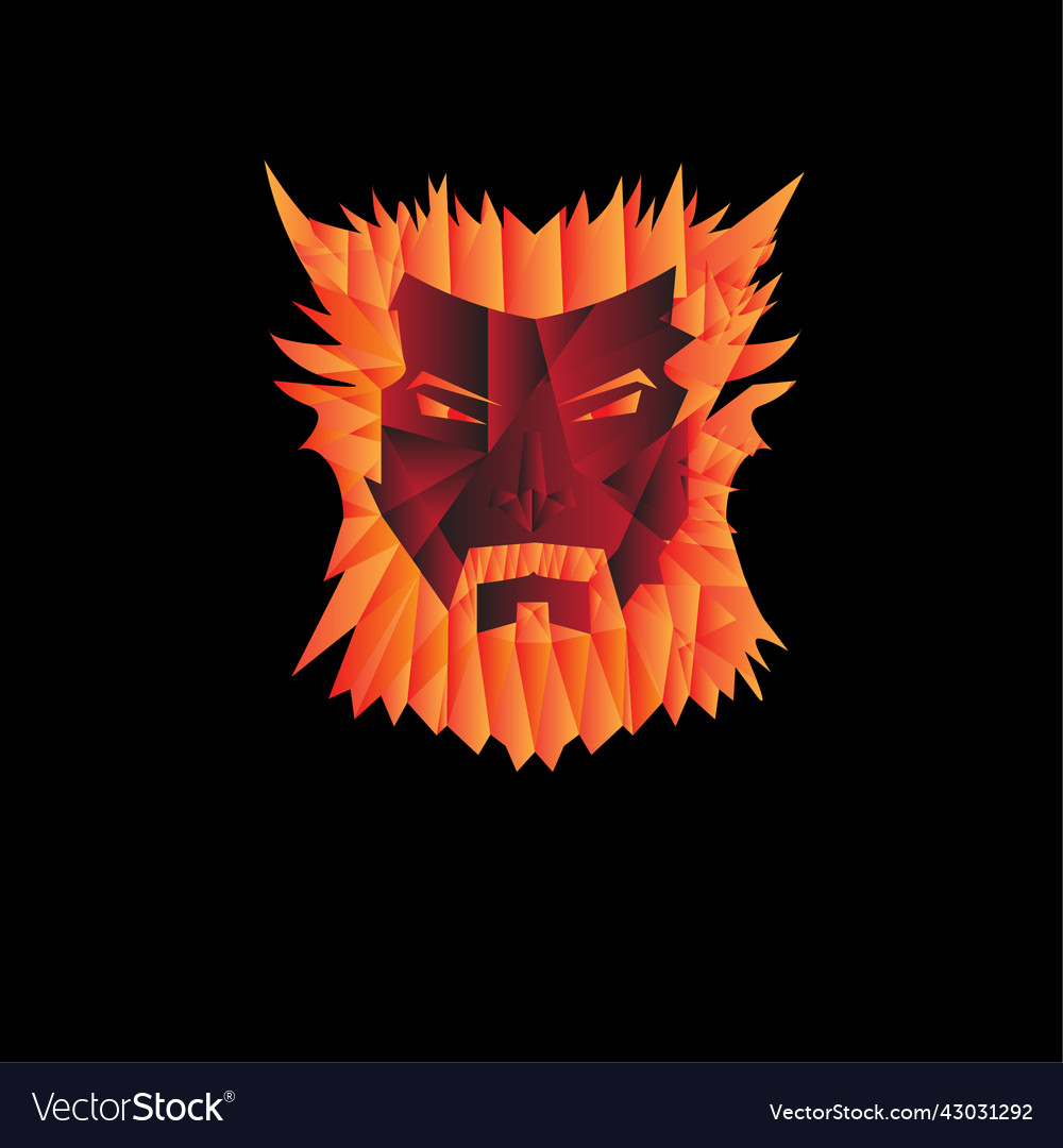 Wolverine fire Royalty Free Vector Image - VectorStock