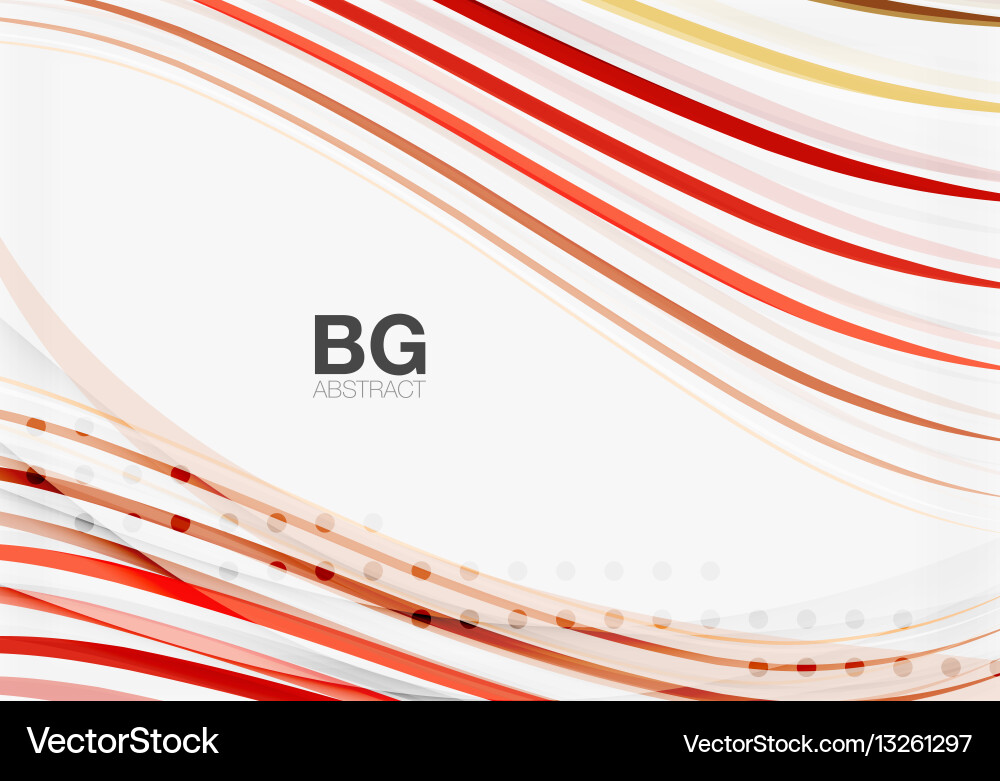Color stripes wave lines modern geometric Vector Image