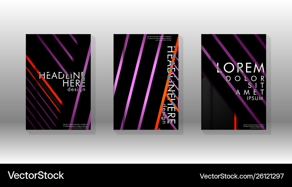 Cover book with a geometric design background Vector Image