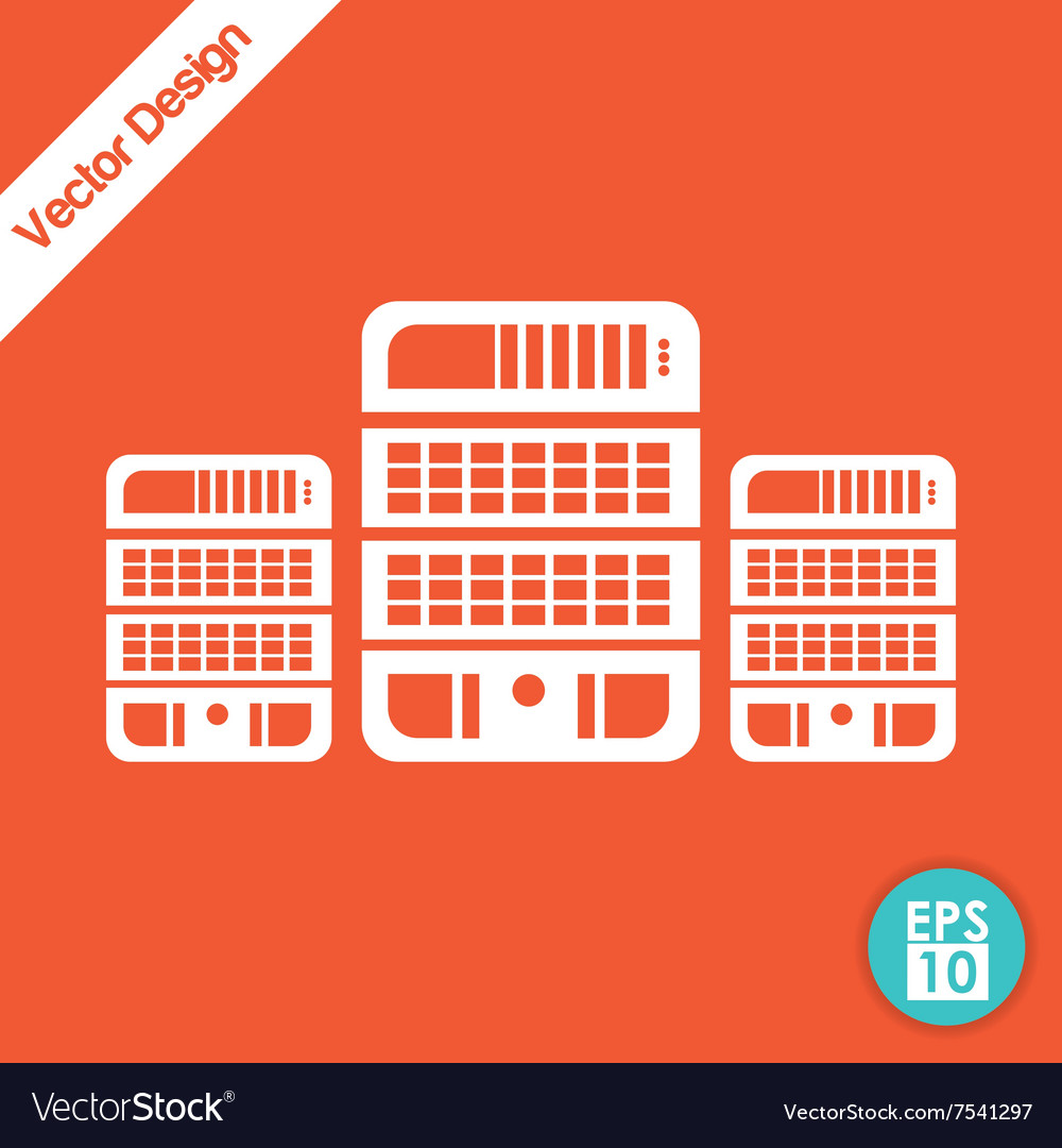 Data center design Royalty Free Vector Image - VectorStock