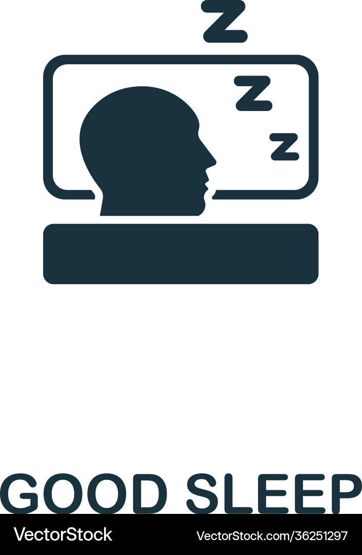 Good sleep icon from personal productivity Vector Image