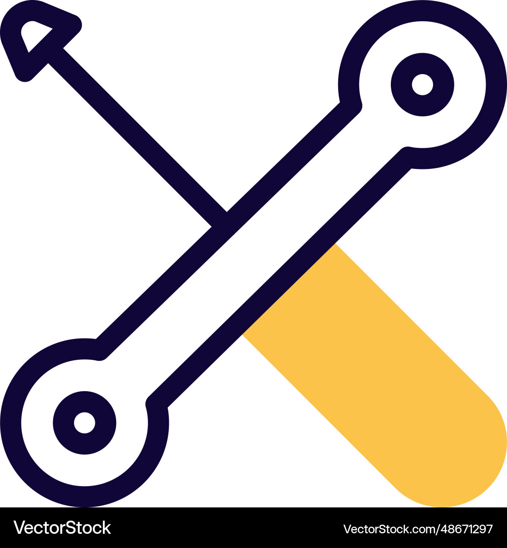 Mechanical tool used to repair a device Royalty Free Vector