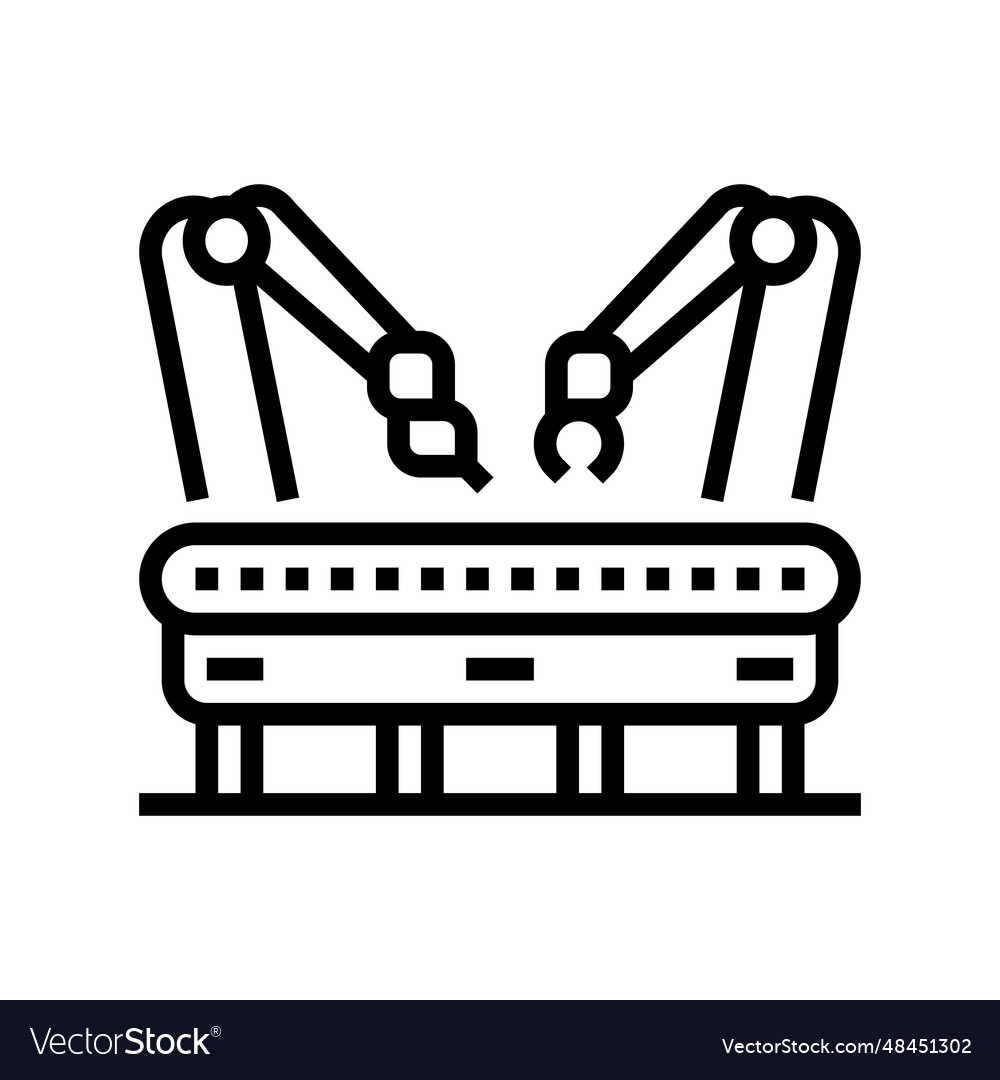 Assembly line manufacturing engineer icon Vector Image