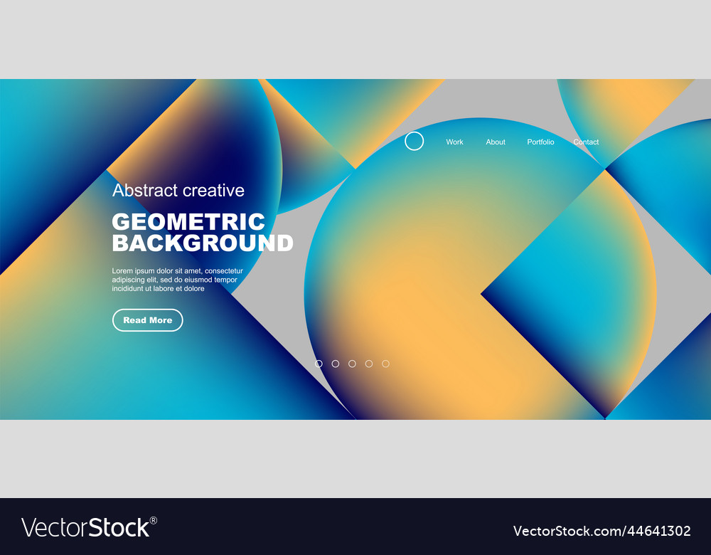 Circle abstract background with fluid gradient Vector Image