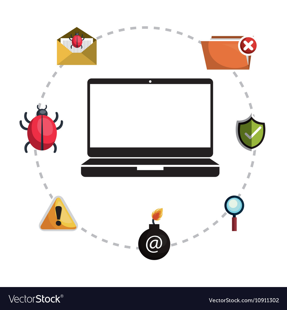 Informatic security system design Royalty Free Vector Image