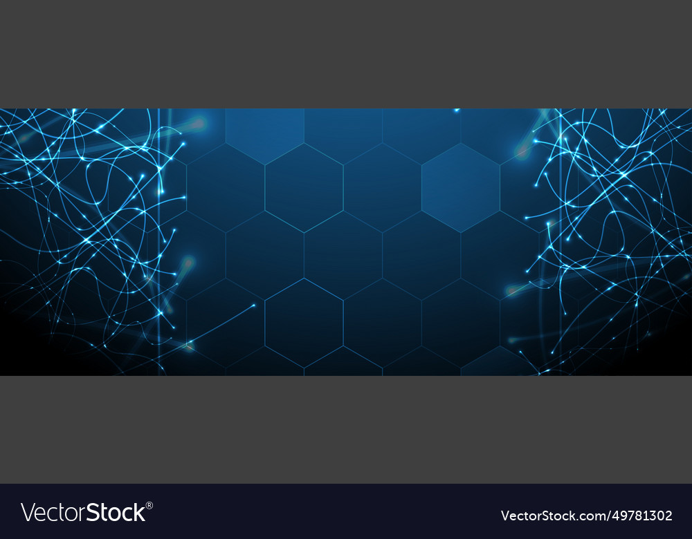 Neural network concept connected cells with links Vector Image