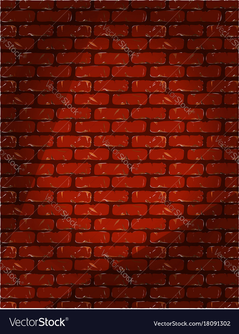 Red brick wall Royalty Free Vector Image - VectorStock