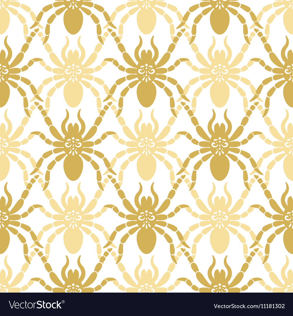 Seamless modern pattern with spiders Royalty Free Vector