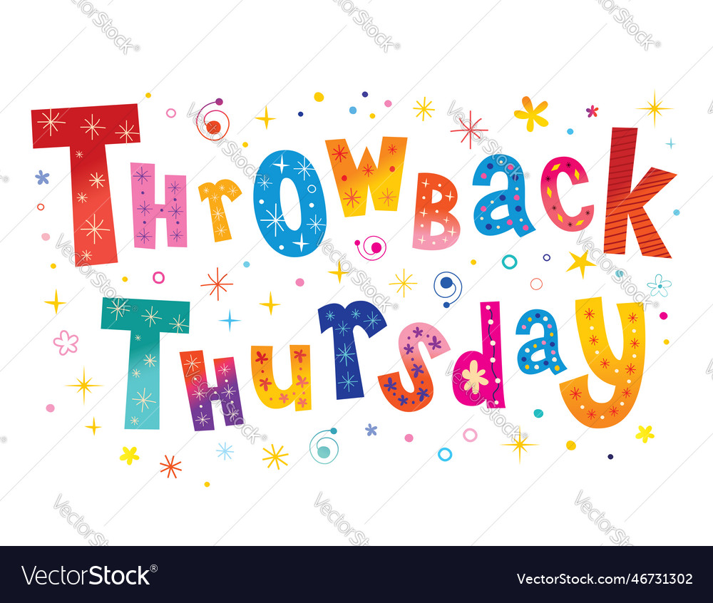 Throwback thursday Royalty Free Vector Image - VectorStock