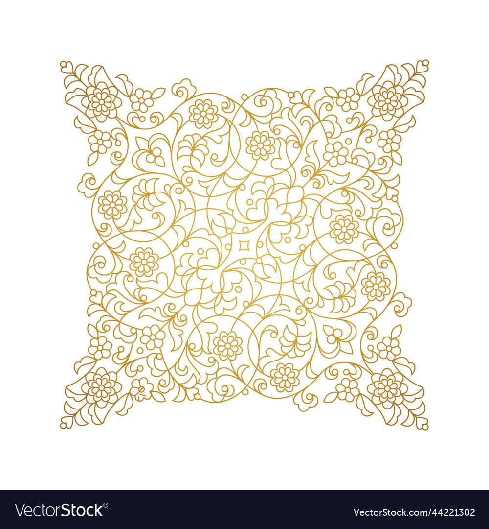 Vintage pattern in eastern style Royalty Free Vector Image