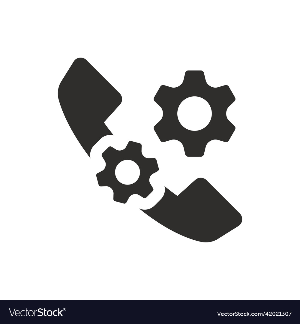 Call settings Royalty Free Vector Image - VectorStock