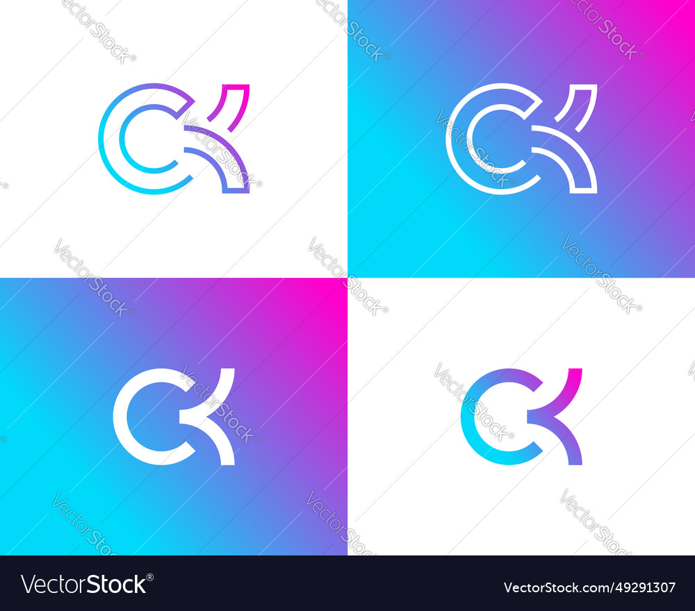 Ck logo Royalty Free Vector Image - VectorStock