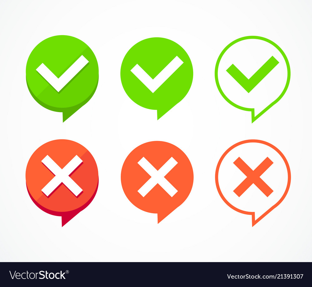 Color checkboxes signs set Royalty Free Vector Image
