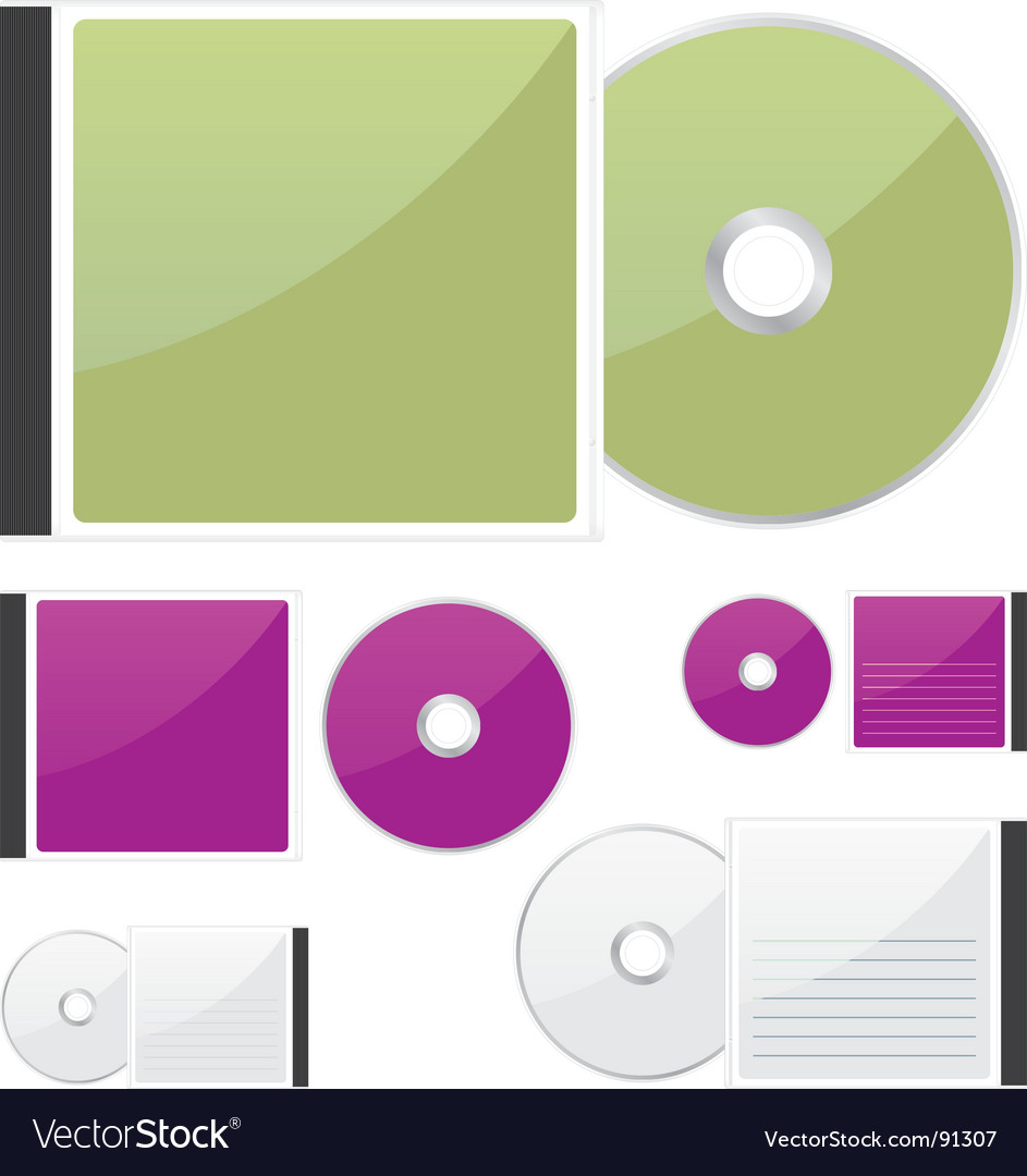Compact disks Royalty Free Vector Image - VectorStock