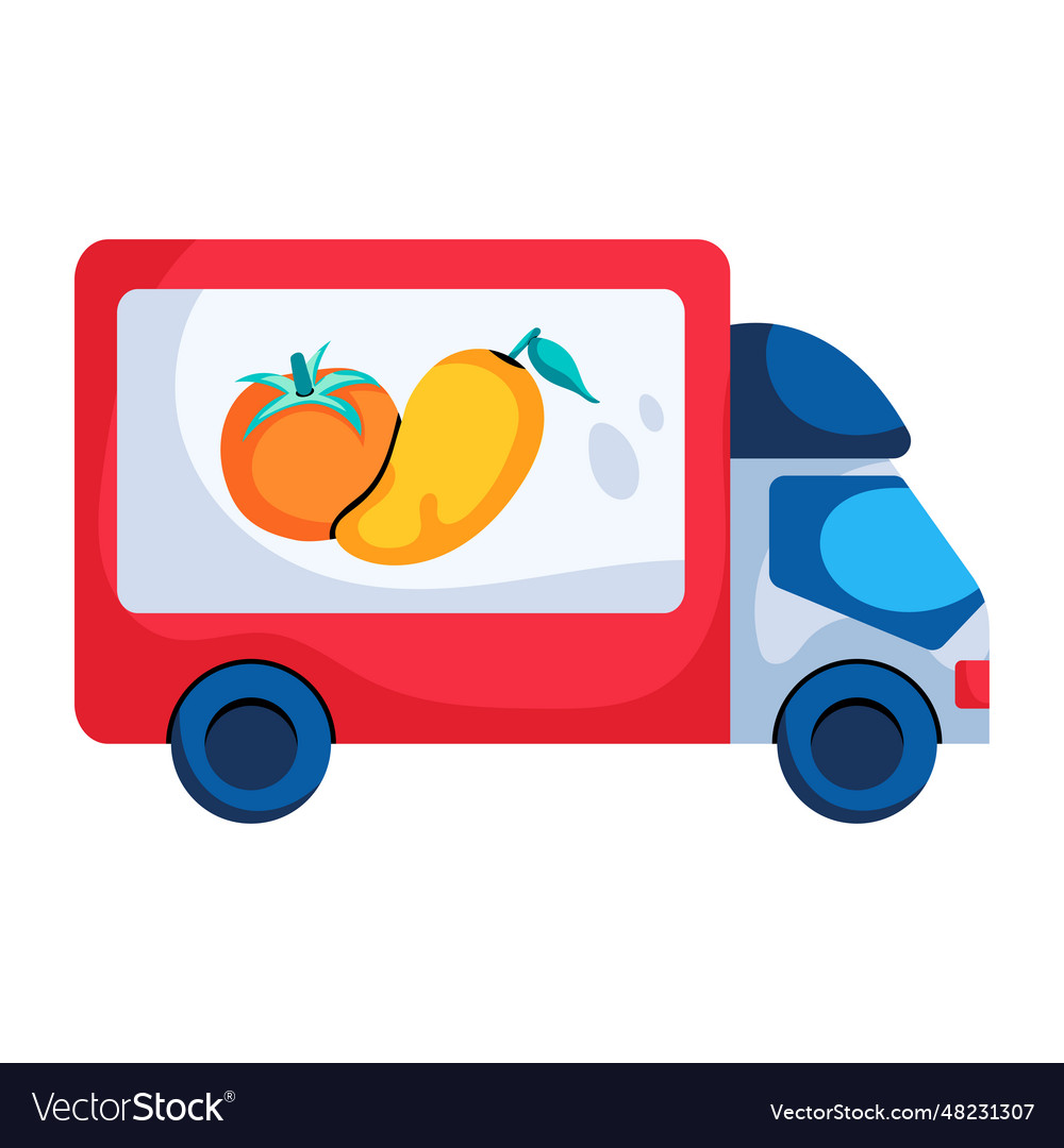 Fruit delivery Royalty Free Vector Image - VectorStock