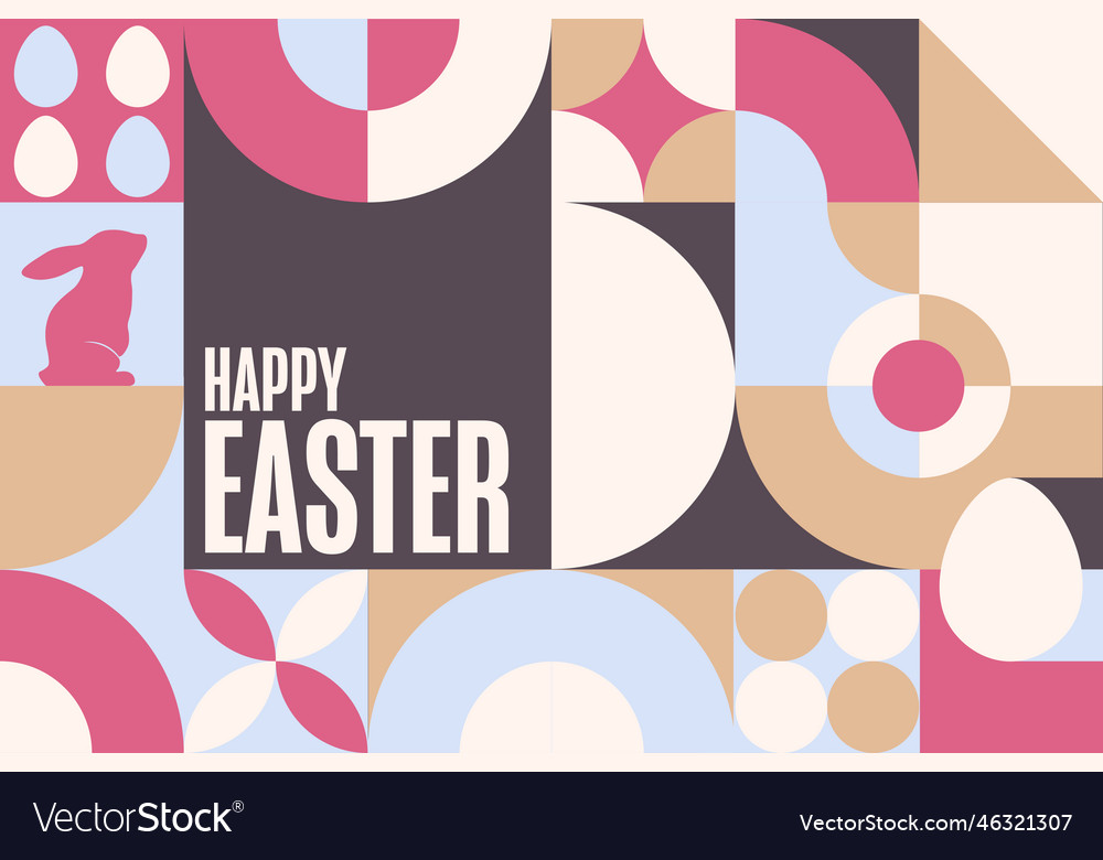 Happy easter holiday concept template Royalty Free Vector