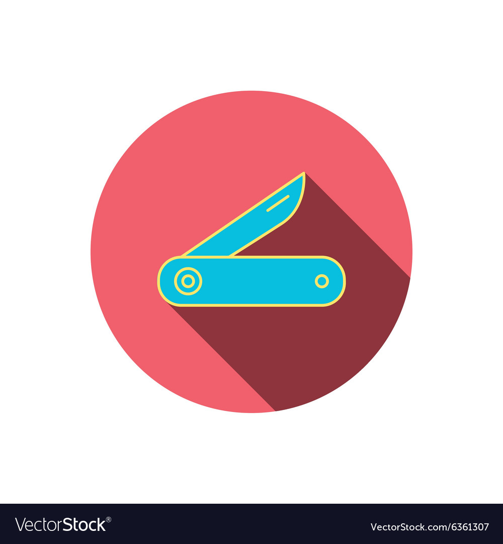 Multitool knife icon multifunction tool sign Vector Image