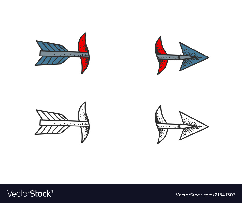 Piercing arrow Royalty Free Vector Image - VectorStock