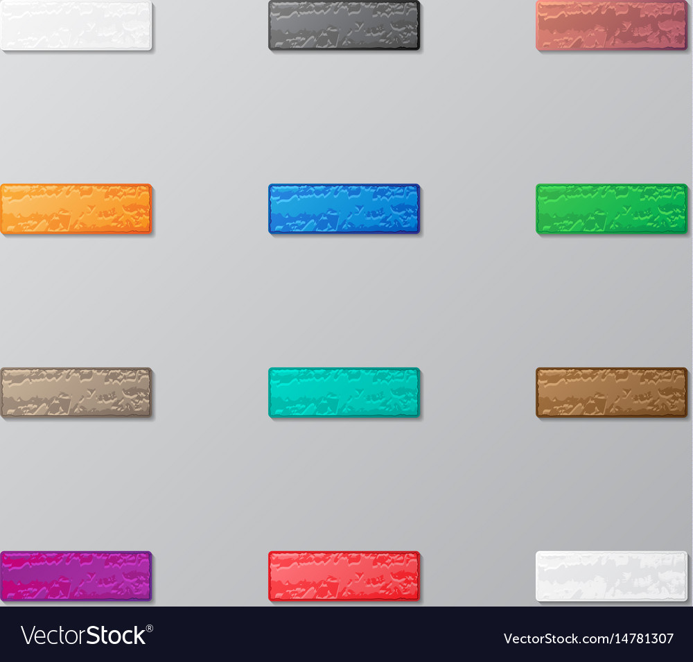 Set bricks Royalty Free Vector Image - VectorStock