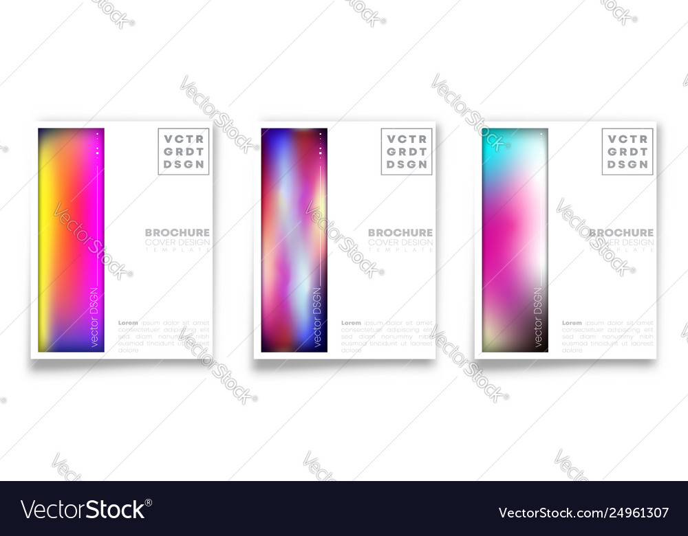 Set gradient texture background for banner Vector Image