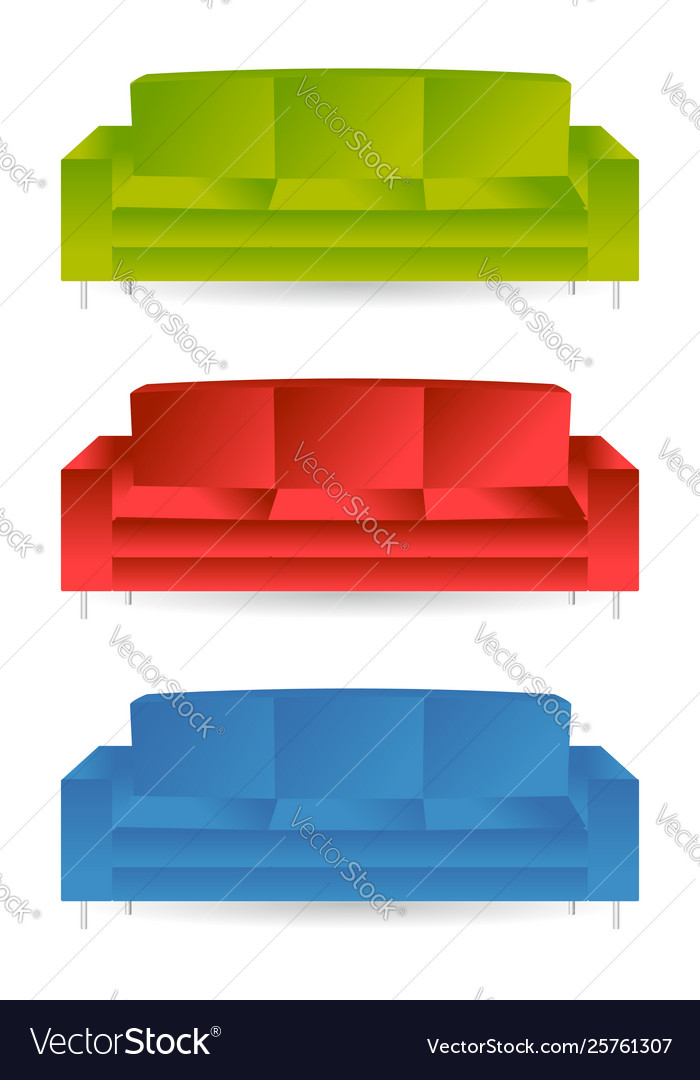 Sofas Royalty Free Vector Image - VectorStock